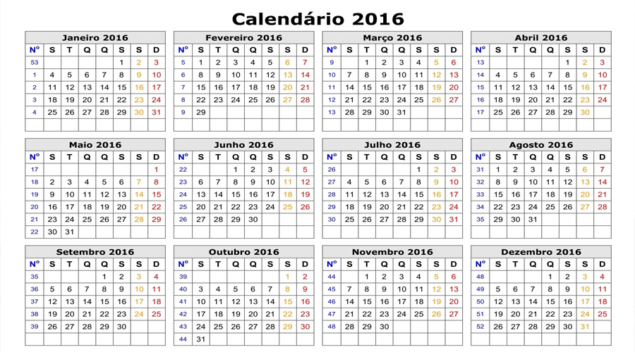 Governo divulga calendário de feriados e pontos facultativos de 2016 ...
